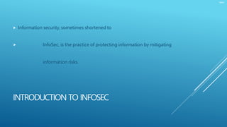 1.introduction-to-information-security.pptx | Technology Industry | Industries