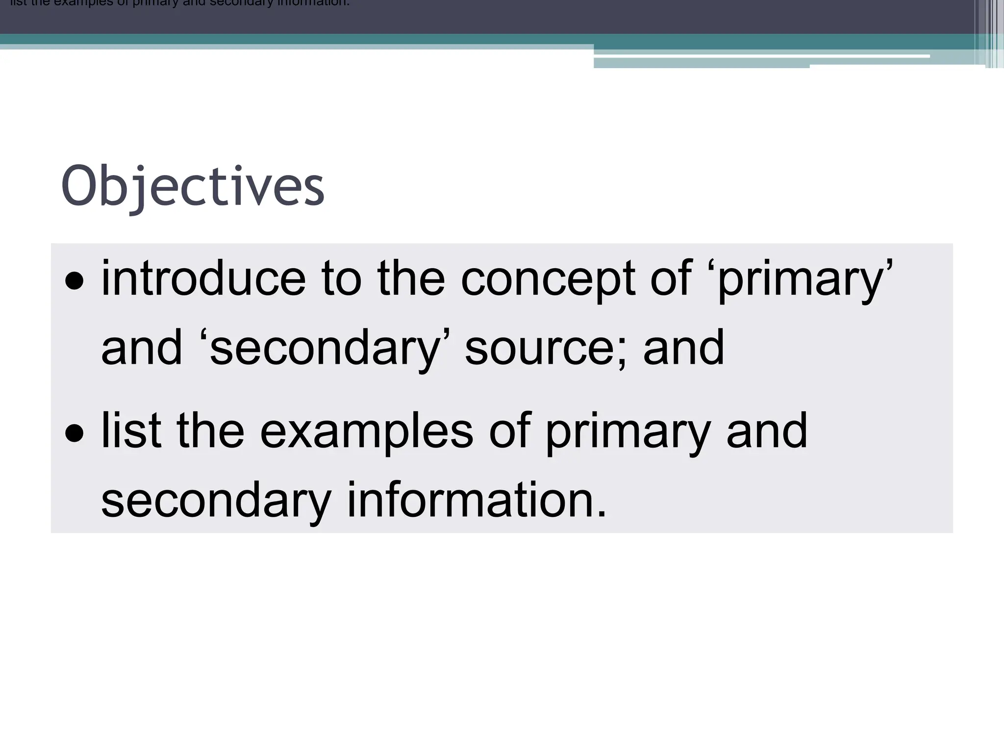 PrimaryandSecondarySources of information.ppt