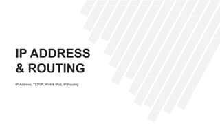 1. Presentation IP Basic & Routing on Network | PPT