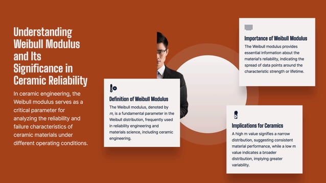 Weibull Distribution and Reliability of Ceramics | PPT