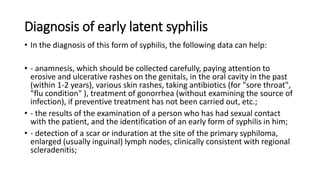 лекция 1.pptxtreatment and diagnosis of syphilis | PPT