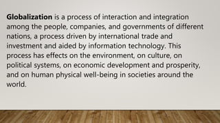 Introduction to Globalization Powerpoint | PPTX