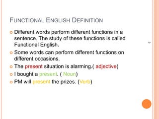 1. Intro+Parts of Speech in english easy ppt | PPT
