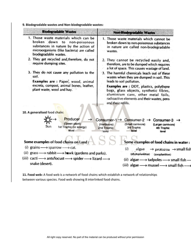 Our Environment Class 10 Science Notes pdf | PDF