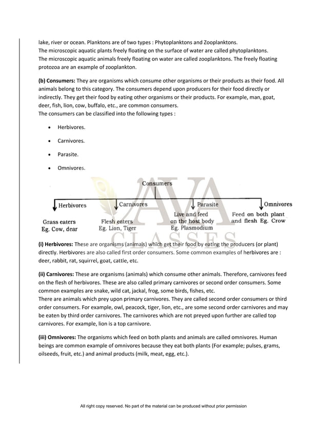 Our Environment Class 10 Science Notes pdf | PDF
