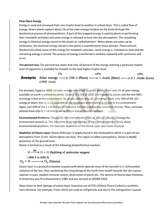 Our Environment Class 10 Science Notes pdf | PDF