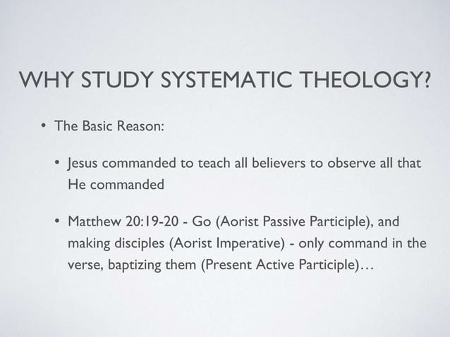 1. Systematic Theology 1 Introduction.pptx | Christianity | Religion ...