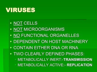 1. CHARACTERISTICS OF VIRUSES by Dr Madekurozwa of university of ...