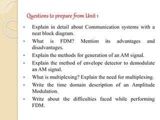 A Power point presentation on Frequency Division Multiplexing | PPTX