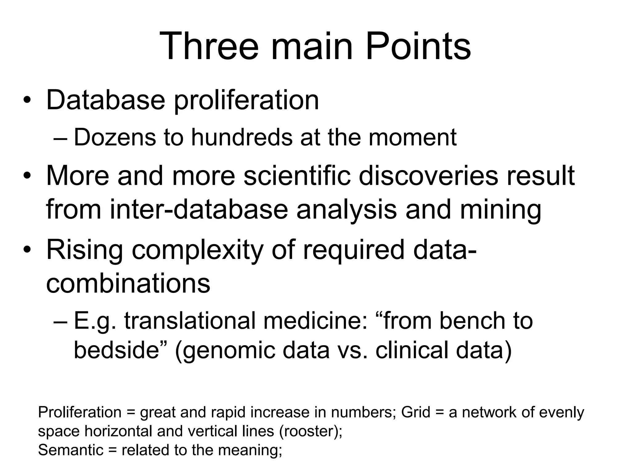 1.Databases for bioinformatics and its types | PPT