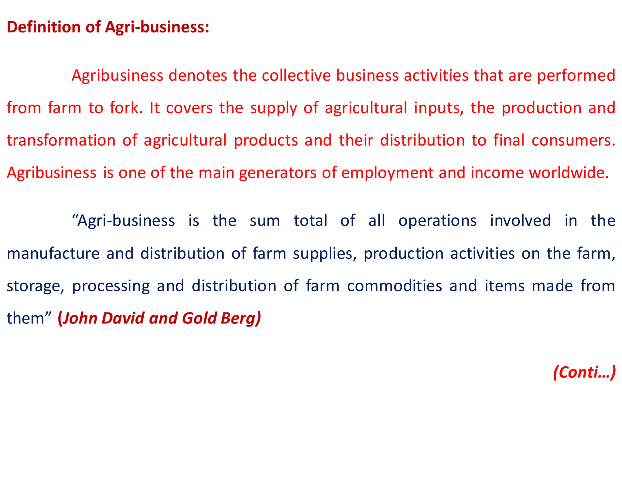 1. Agribusiness – Meaning - Definition – Structure - Importance.pdf