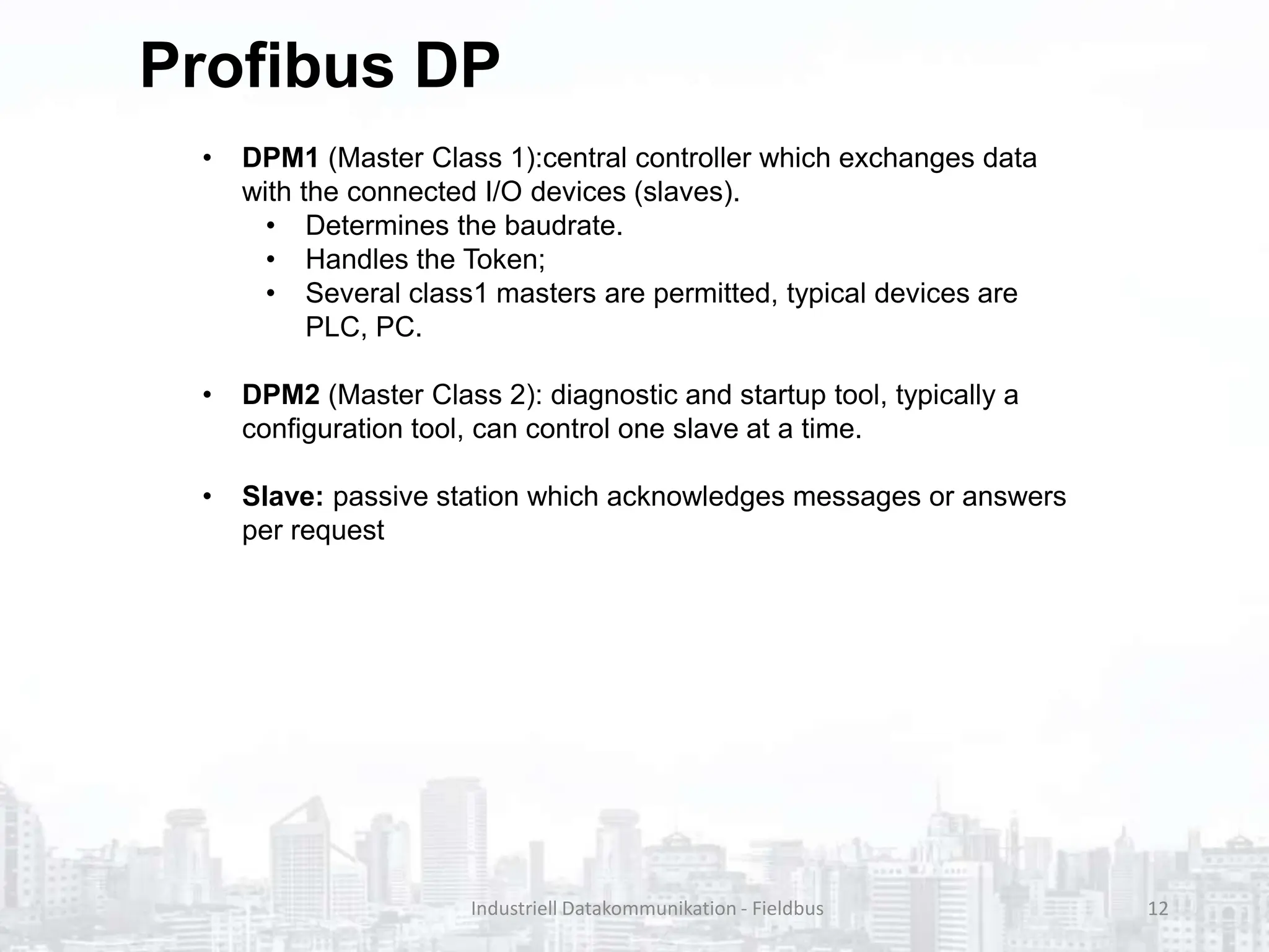 1. Profibus - Part-1 Detail & Communication | PPTX