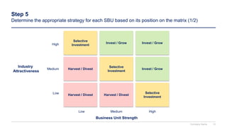 GE McKinsey Matrix: Easily prioritize investments among your Business ...