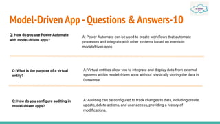 Microsoft PowerApp-ModelDriven App - Questions and Answers | PDF