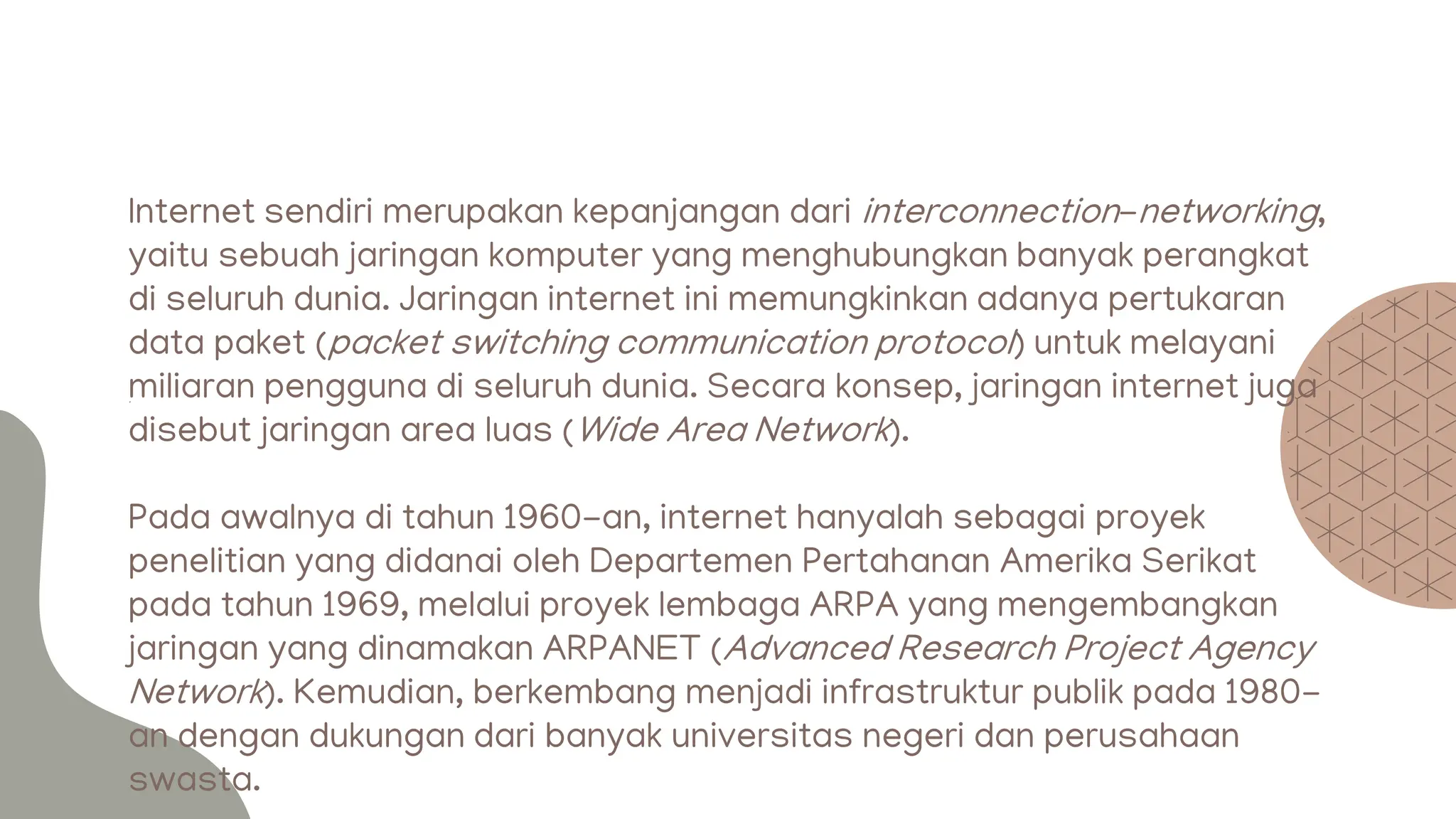 Jaringan Internet dan Komputer dasar-dasar | PPTX