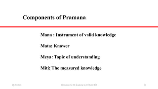 PRAMANA SHASTRA: The Indian Epistemology | PPTX