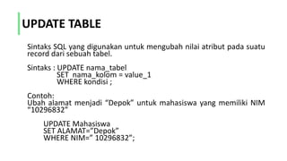 Materi SQL tentnag DML pada databses.pdf