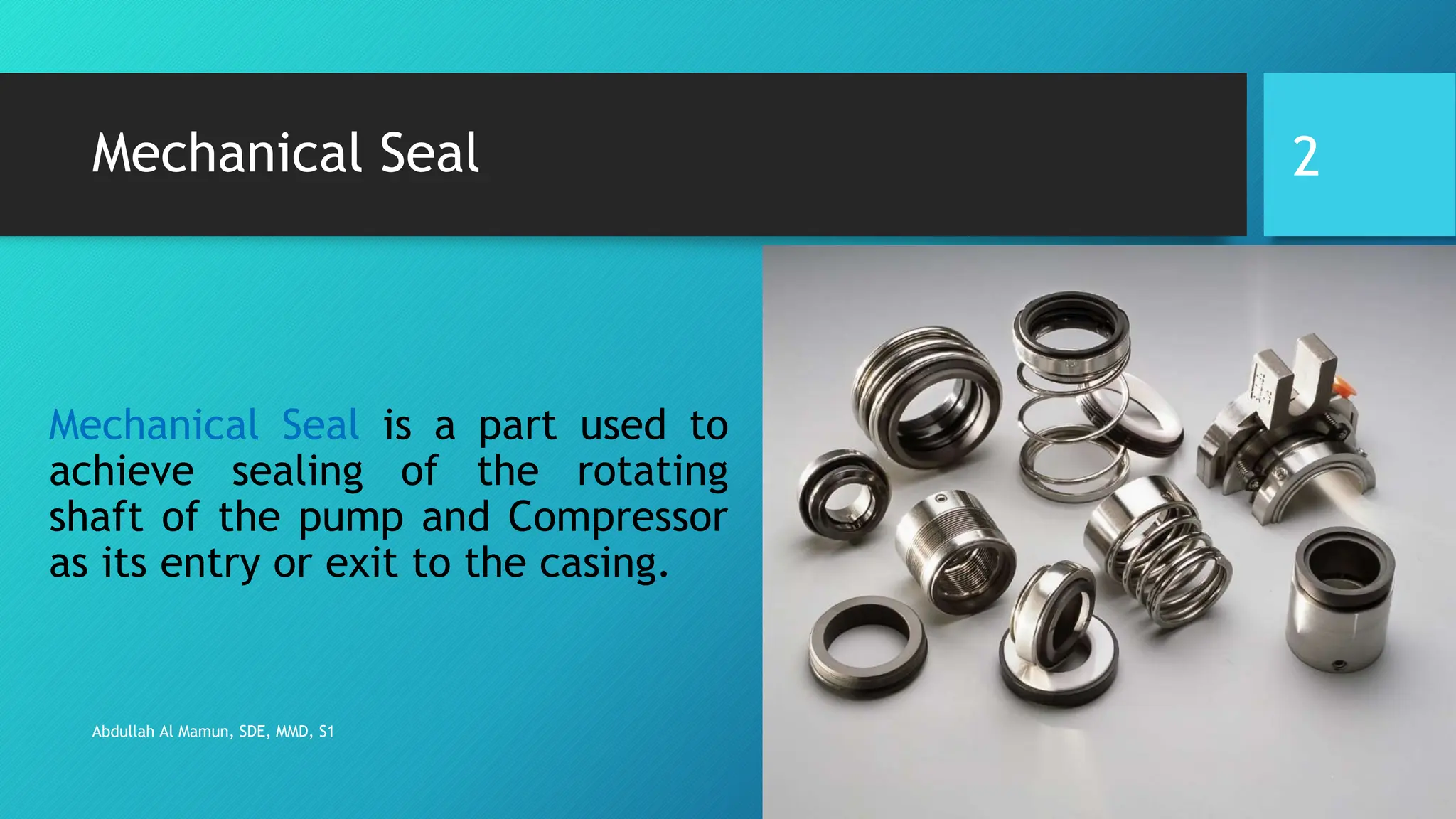 Description of mechanical seal, types of mechanicla seal | PPT | Free Download