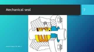 Description of mechanical seal, types of mechanicla seal | PPTX