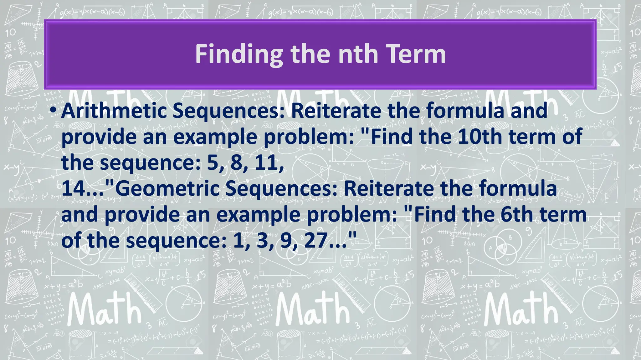 sequence and series powerpoint in math assinment | PPT