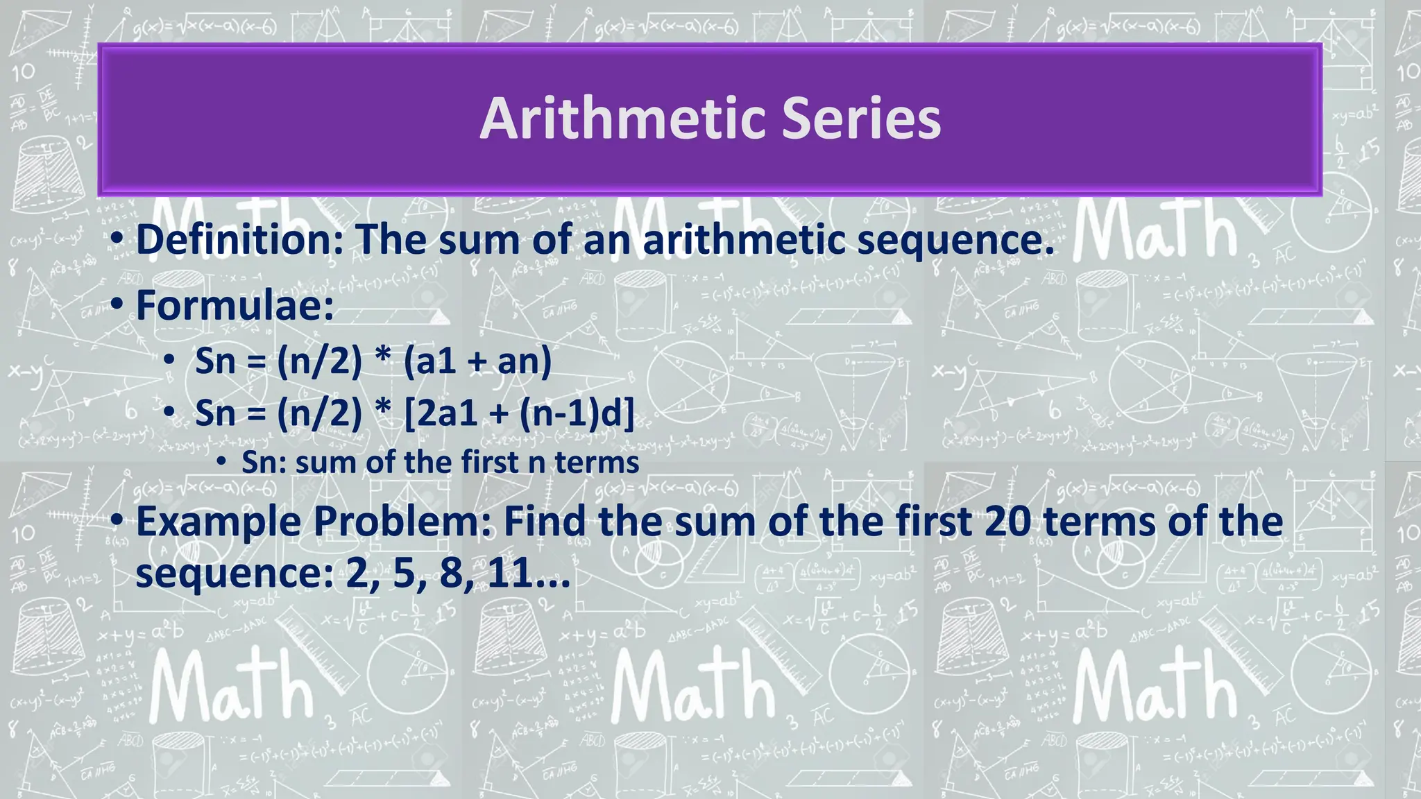 sequence and series powerpoint in math assinment | PPT