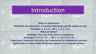 sequence and series powerpoint in math assinment | PPT