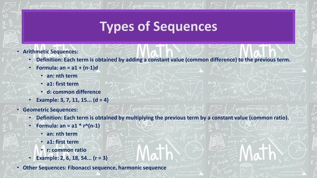 sequence and series powerpoint in math assinment | PPT | Free Download