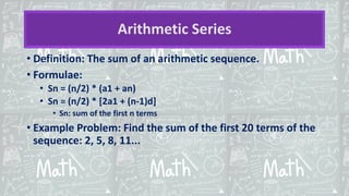 sequence and series powerpoint in math assinment | PPT