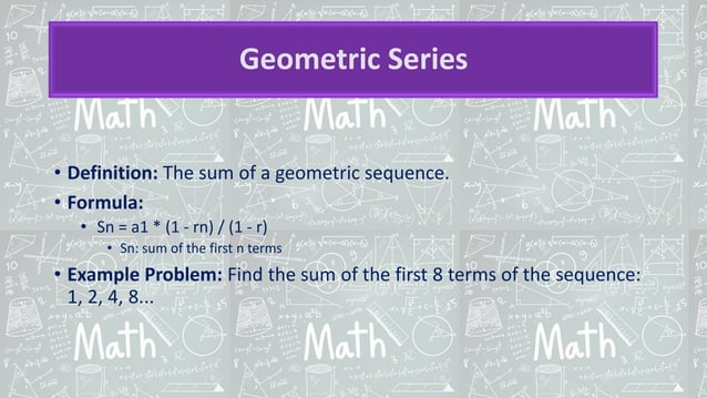 sequence and series powerpoint in math assinment | PPT