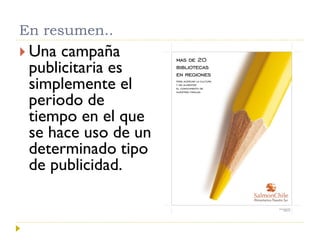 La Campaña Publicitaria - Creación y Conceptos básicos | PDF