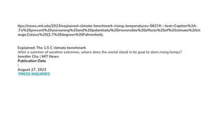 What is 1.5 Degree Global Warming - Learning | PPTX | Indoor ...