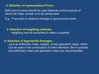 index numbers OF CLASS XI STATISTICS - COMMERCE | PPT
