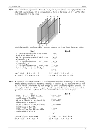 JEE1_This section contains FOUR (04) questions | PDF