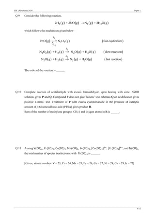 JEE1_This section contains FOUR (04) questions | PDF
