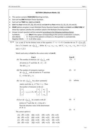 JEE1_This section contains FOUR (04) questions | PDF