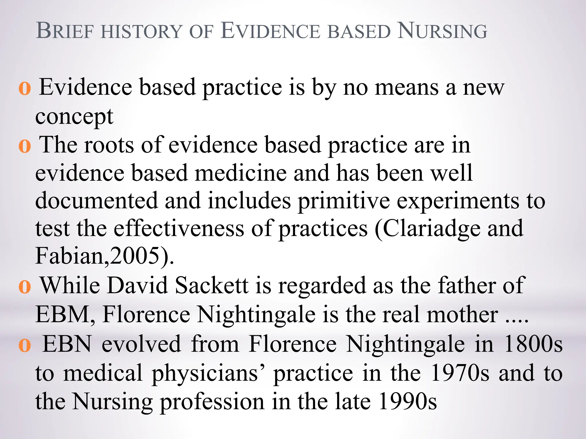 EVIDENCE BASED NURSING PRACTICE M.Sc. nursing.ppt