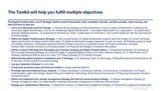 Digital Transformation and IT Strategy Toolkit and Templates | PPTX