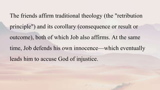 1. The Book of Job: God's infinite wisdom is the key to acknowledging ...