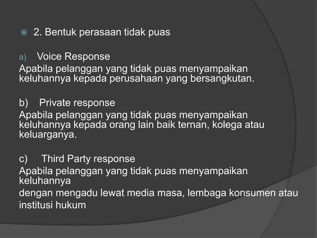 KONSEP KEPUASAN PELANGGAN DAN PENGUKURANNYA | PPT