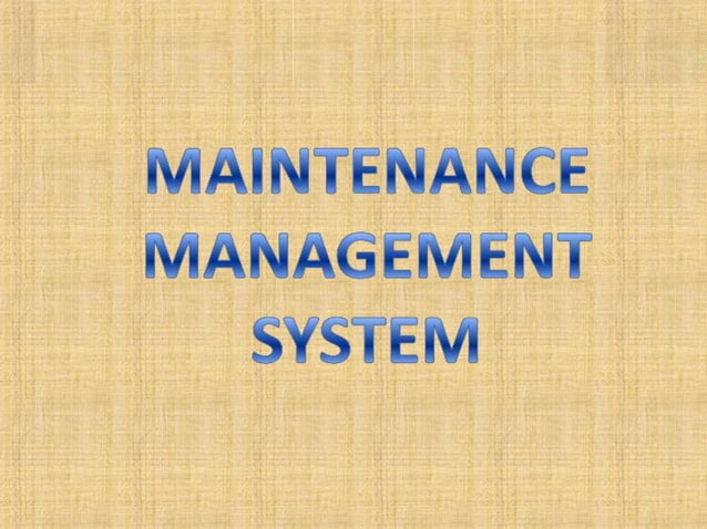 Maintenance Management 1.2_Maintenance Philosophy.ppt | Business ...