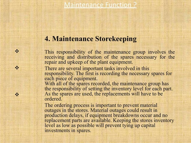 Maintenance Management 1.2_Maintenance Philosophy.ppt | Business ...