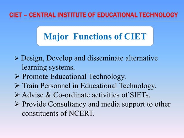 Central institute of education technology ppt.pptx | Education industry ...