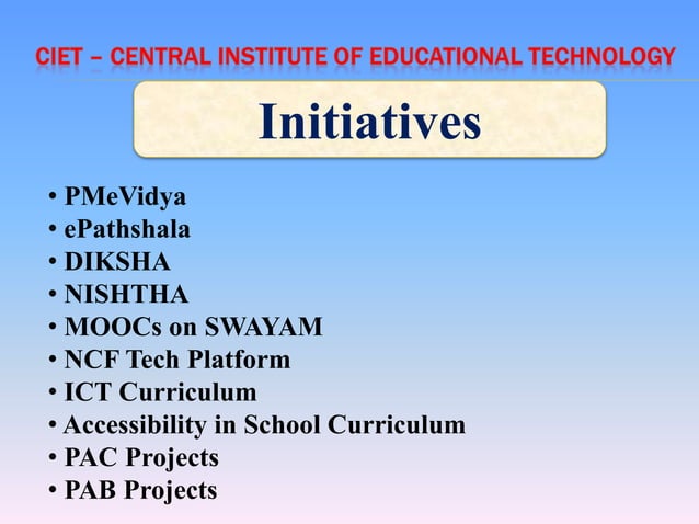 Central institute of education technology ppt.pptx | Education industry ...