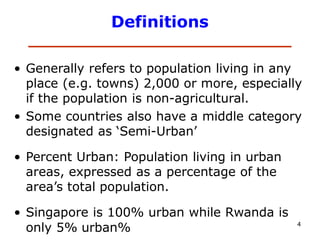 1...WORLD URBANIZATION.................. | PPT