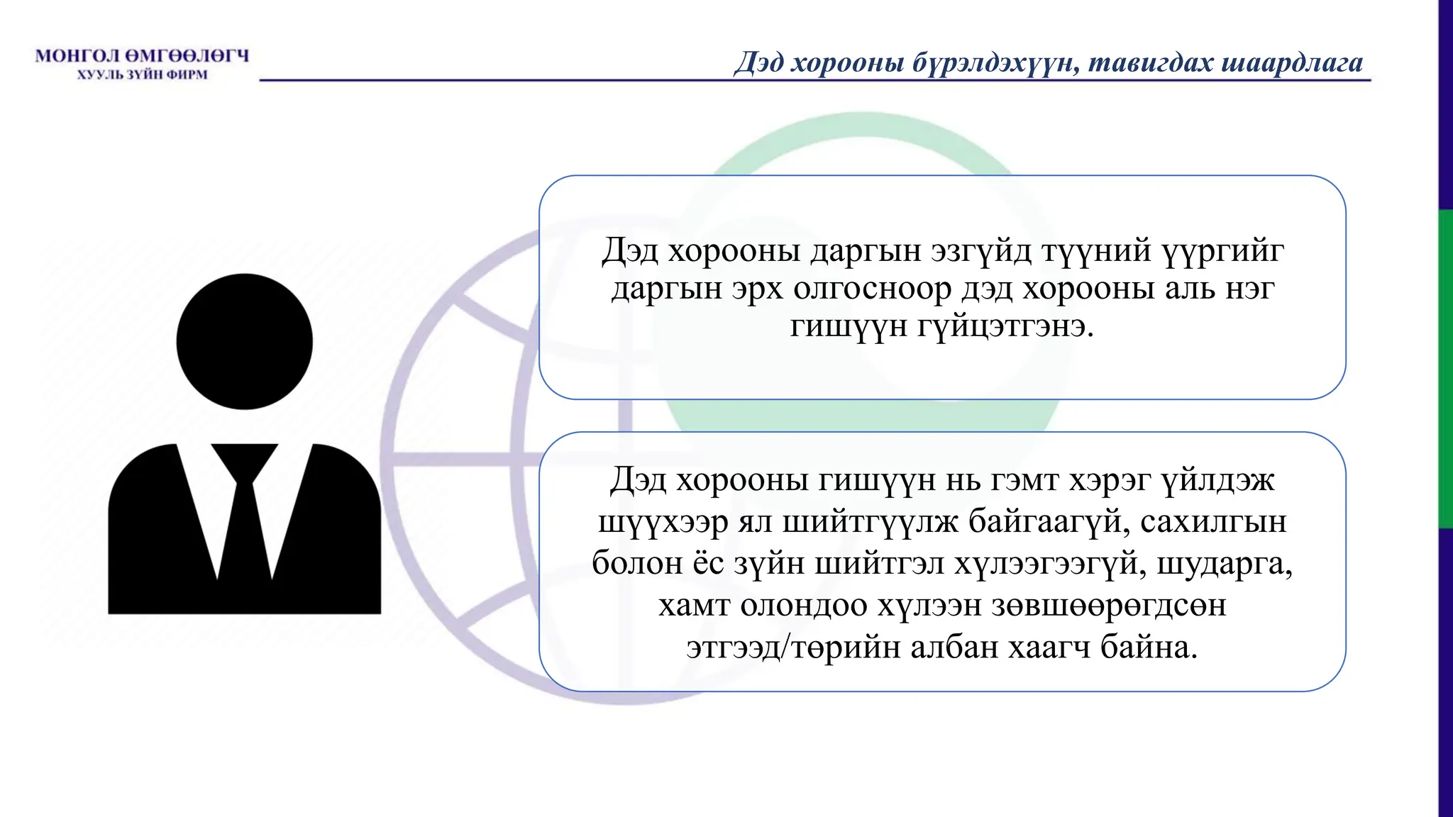 ЁС ЗҮЙН ДЭД ХОРООНЫ АЖИЛЛАХ ЖУРАМ 1 Pptx