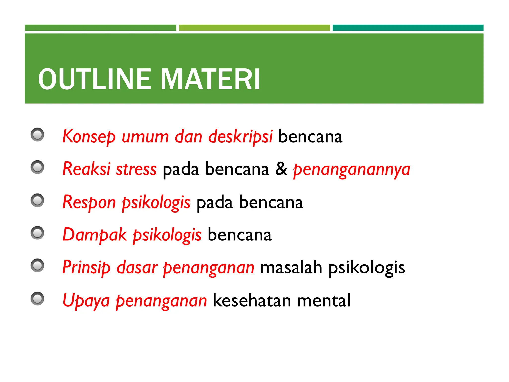 DAMPAK PSIKOLOGIS BENCANA_KEPERAWATAN BENCANA | PDF