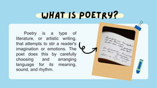Language of Poetry (This includes presentation about the different ...