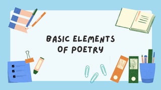 Language of Poetry (This includes presentation about the different ...