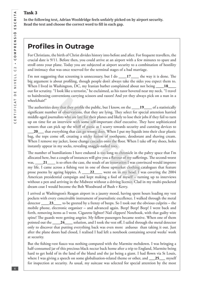 READING & LISTENING COMPREHENSION EOI C2 | PDF