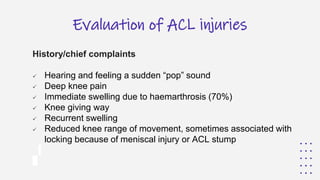 1.Update on ACL injuries and management NOOR AZMI MN (2).pptx | Death ...